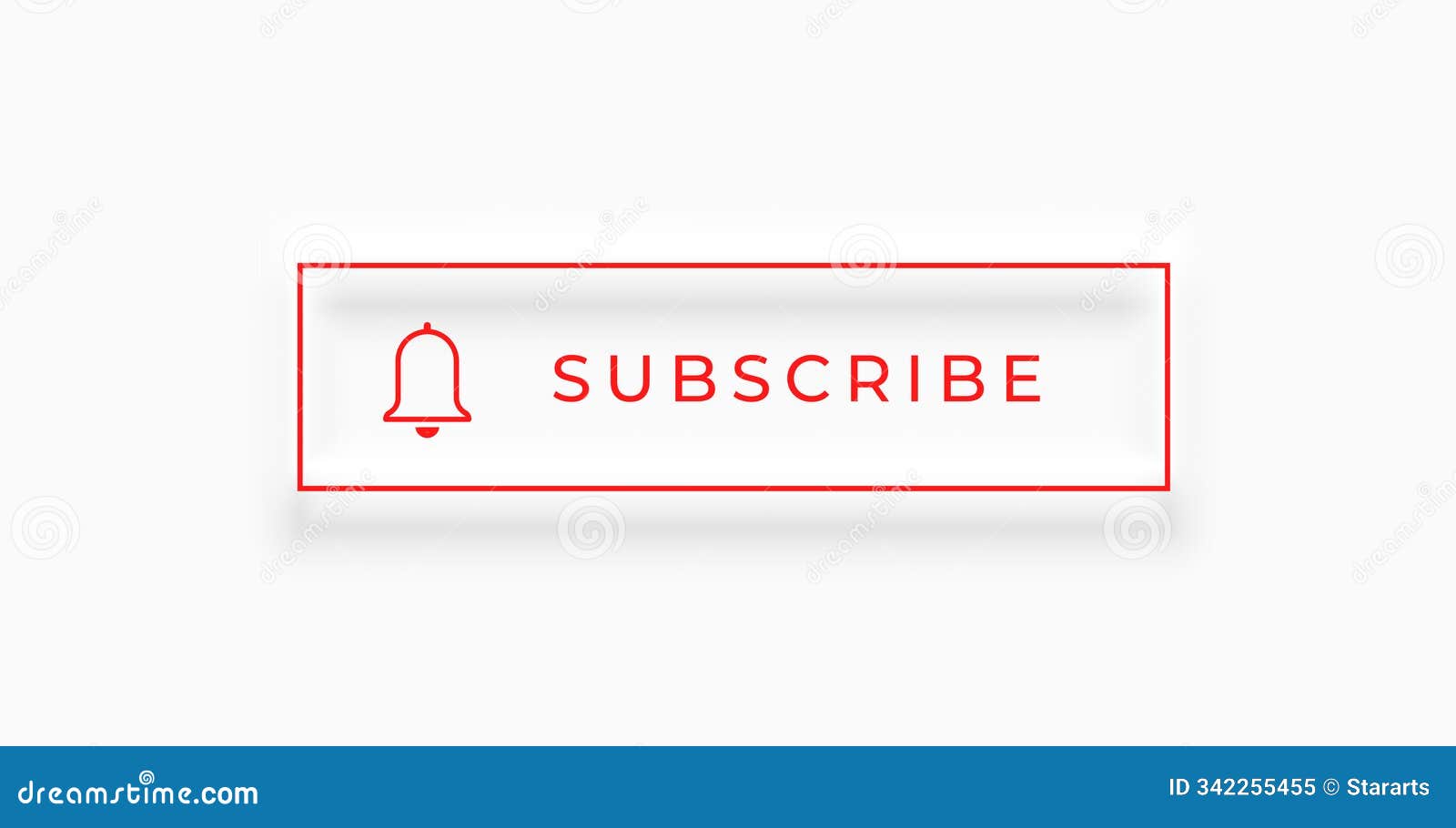 Line Style Subscribe Bell Icon for Channels or Pages Stock Vector ...