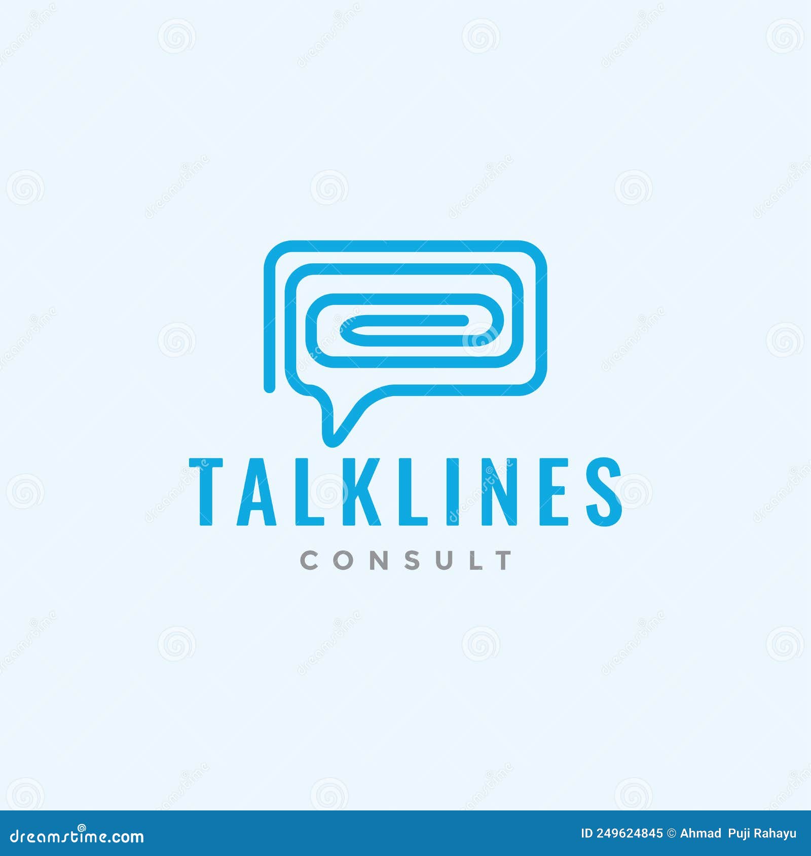 Line Talk Bubble with Pin Logo Design Vector Graphic Symbol Icon ...