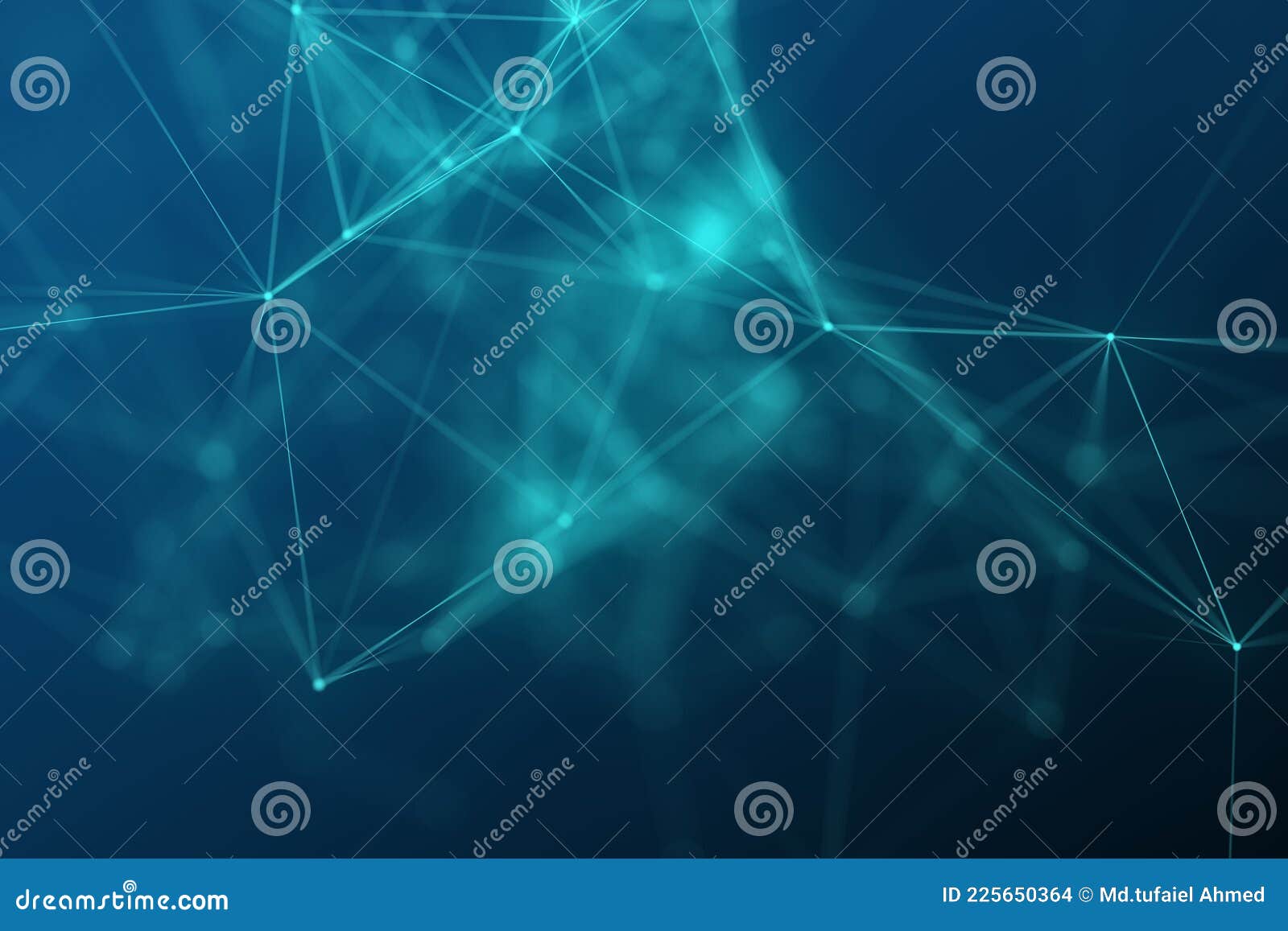 Abstract Polygon Background with Digital Communication Lines and ...