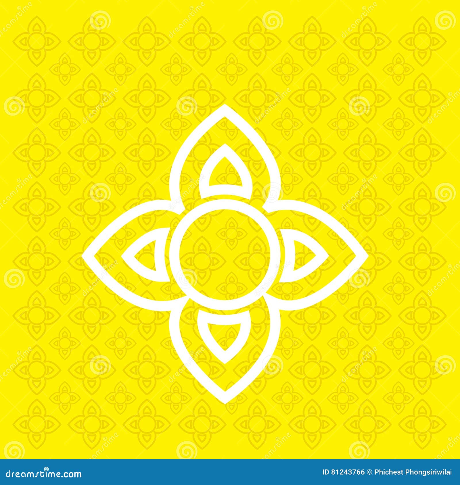 Line thai stock vector. Illustration of belief, line - 81243766