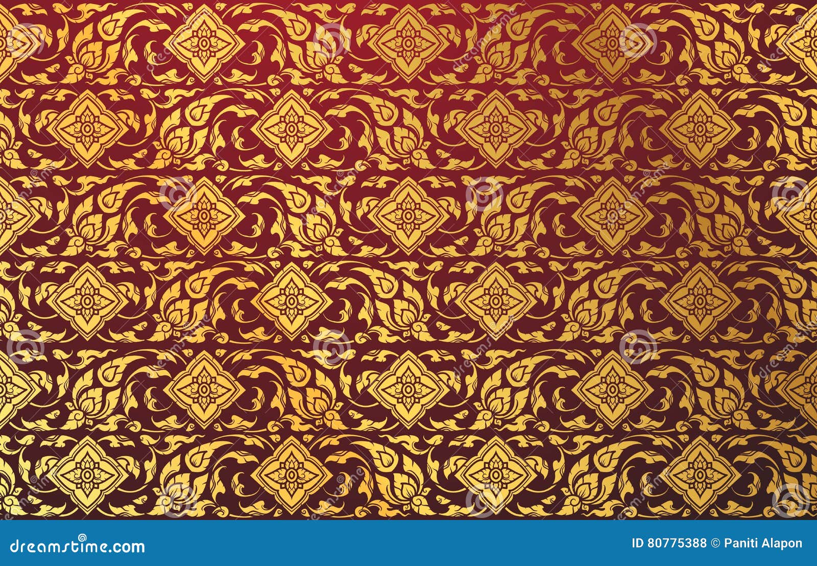 Thai Gold Art Frame And Border Stock Image | CartoonDealer.com #231971179