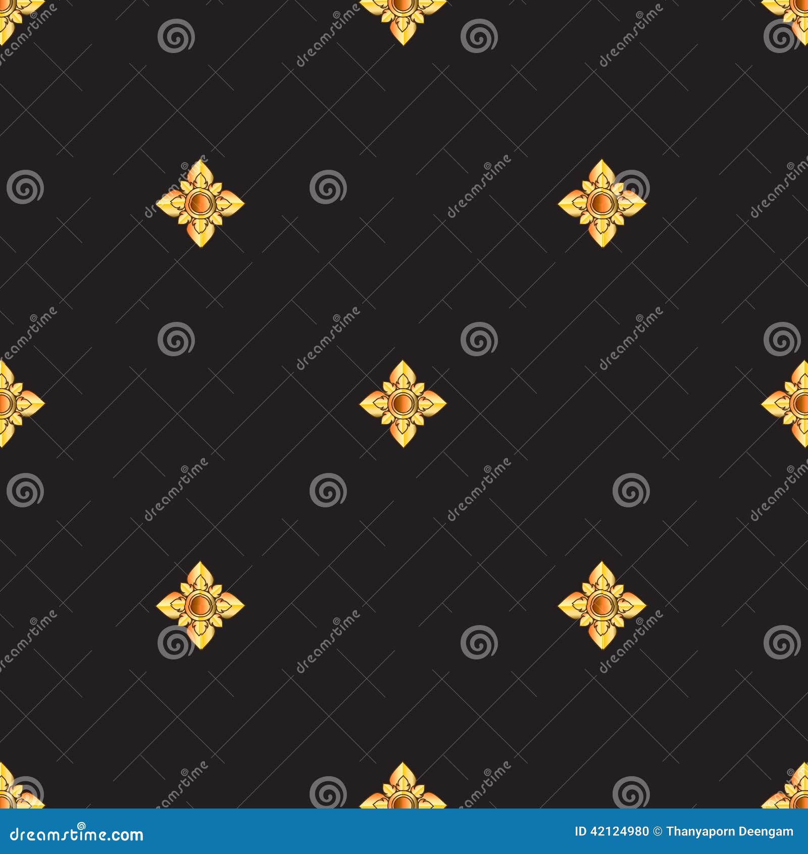 Line Thai pattern 1 stock vector. Illustration of pattern - 42124980