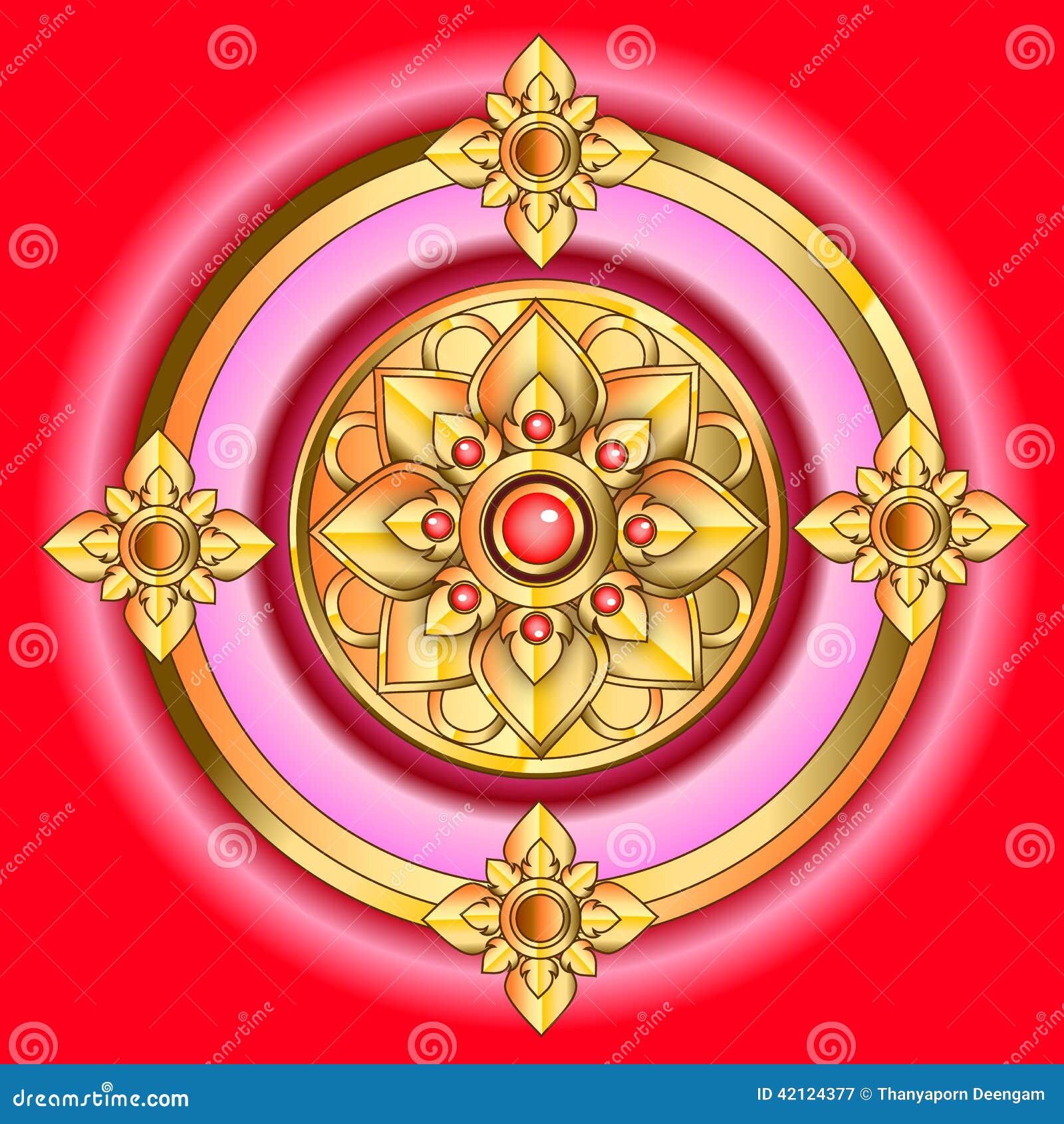 Line Thai 1 stock illustration. Illustration of elements - 42124377