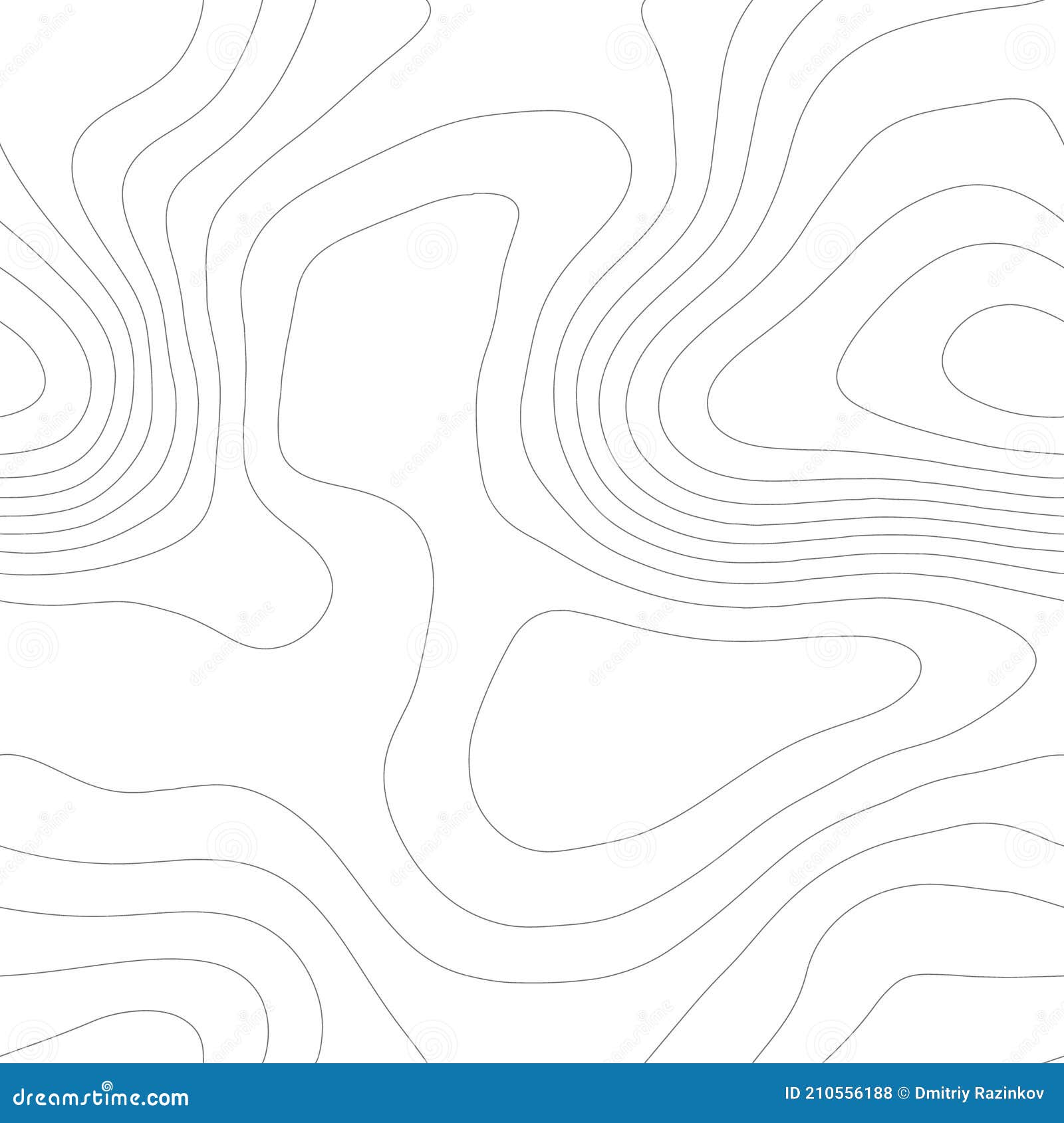 Map Line Of Topography. Vector Abstract Topographic Map Concept With ...