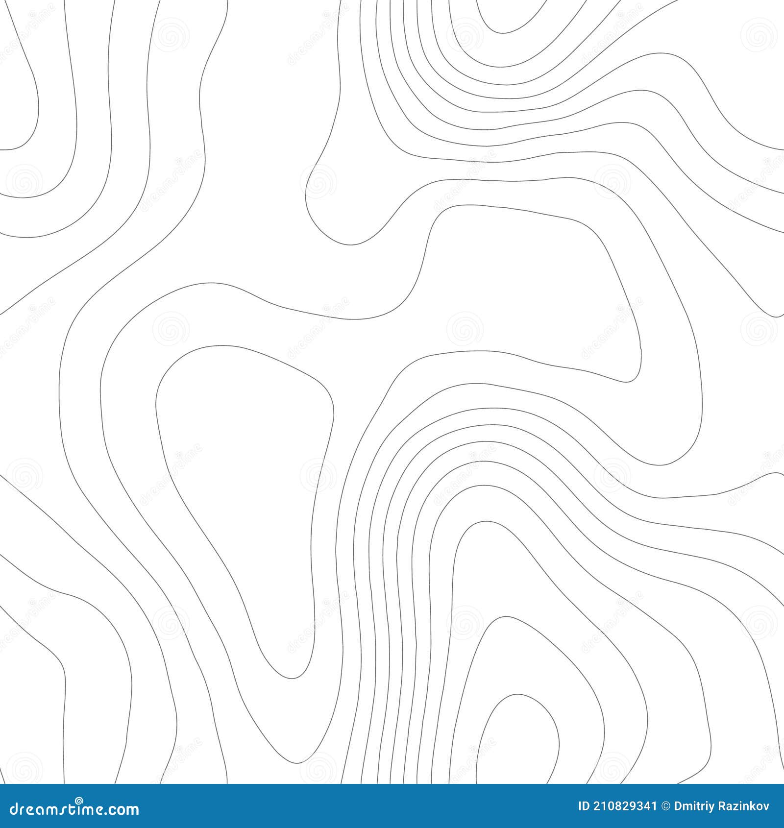 Line Topography Map Seamless Pattern. Seamless Vector Topographic Map ...