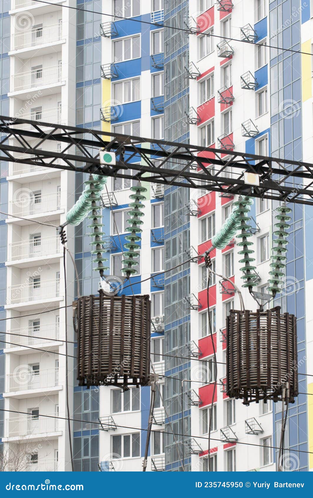 Line Traps, Also Called Wave Traps, Suspended Under a High Voltage ...