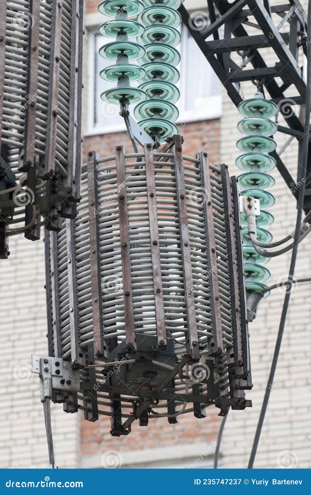 Line Traps, Also Called Wave Traps, Suspended Under a High Voltage ...