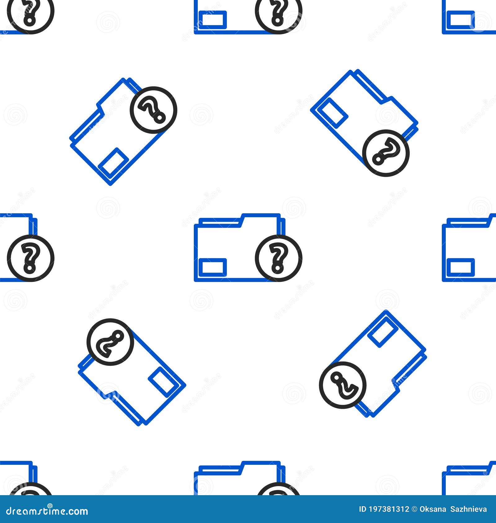 Line Unknown Document Folder Icon Isolated Seamless Pattern On White ... Line Unknown Document Folder Icon Isolated Seamless Pattern On White ...