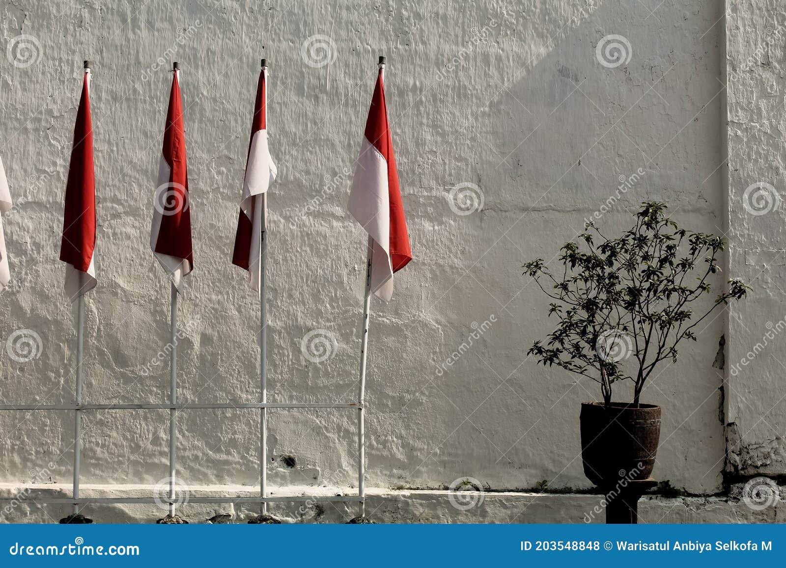 The Line Up Indonesia Flags Stock Photo - Image of blue, indonesia ...