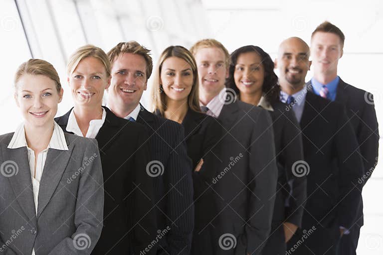 Line up of office staff stock image. Image of line, middle - 5293383