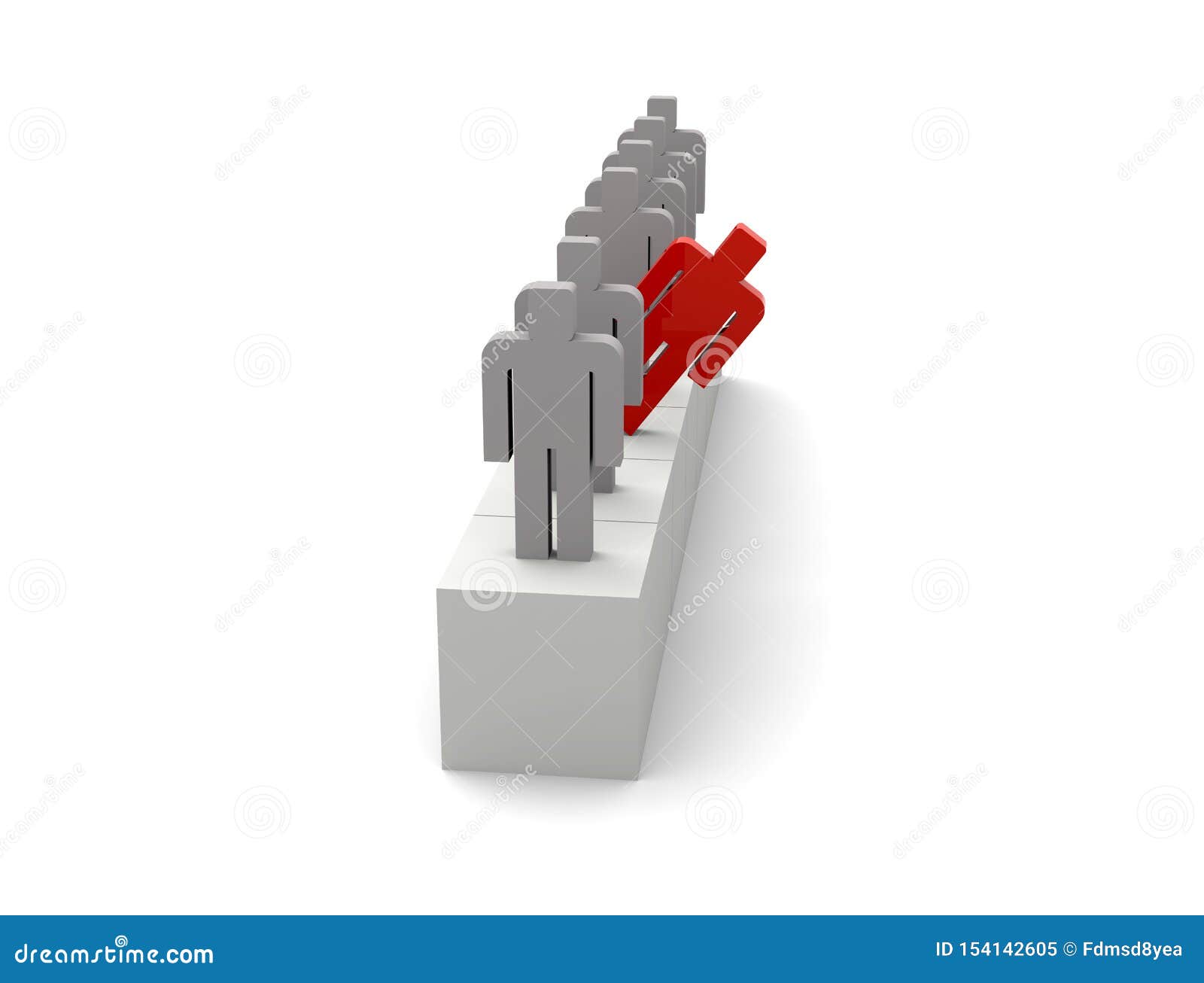 Line up in a row stock illustration. Illustration of abstract - 154142605