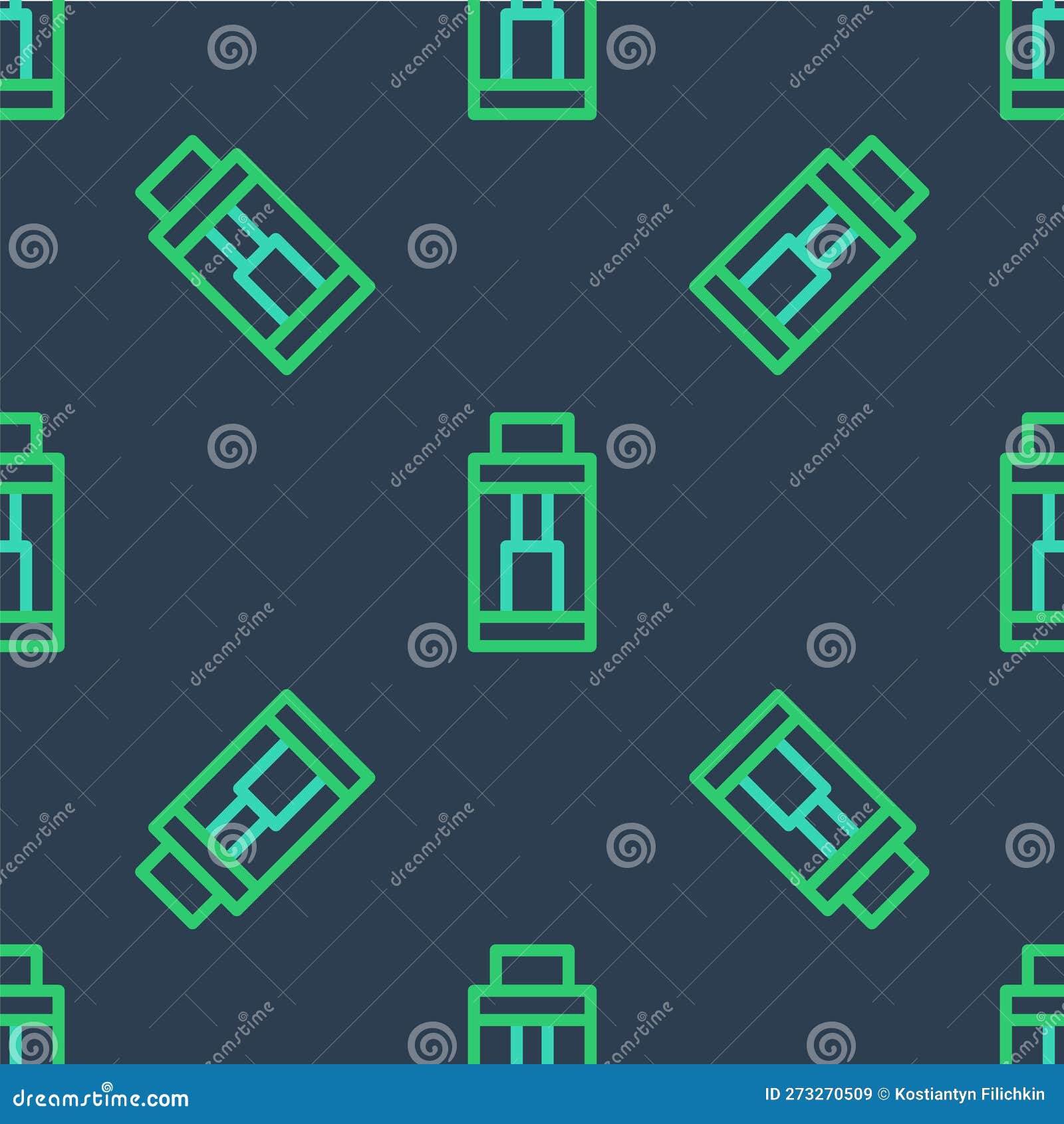 Line Vape Mod Device Icon Isolated Seamless Pattern On Blue Background Vape Smoking Tool