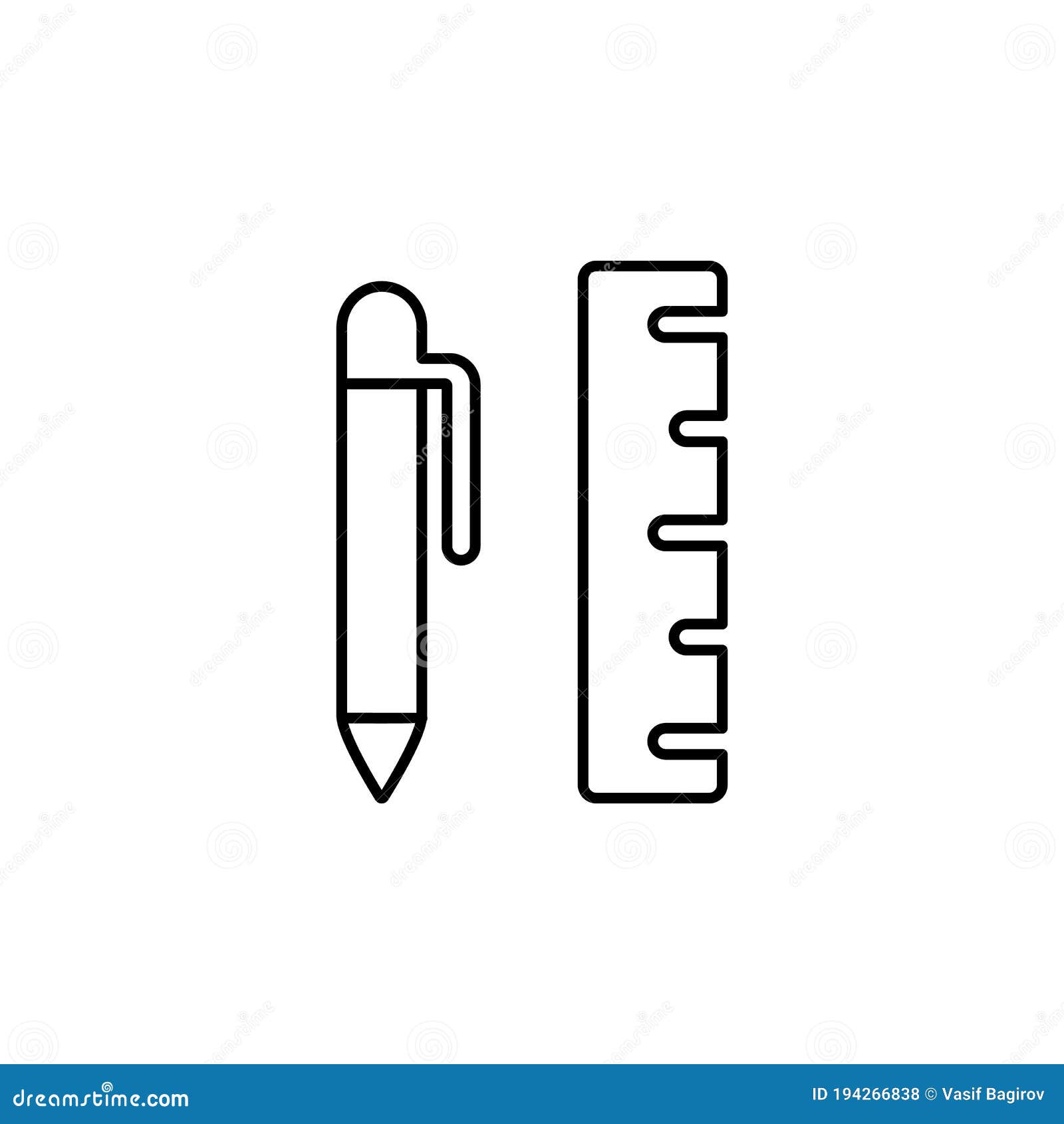 Ballpeen, Ruler, Scale Icon - Vector. Simple Element Illustration From ...