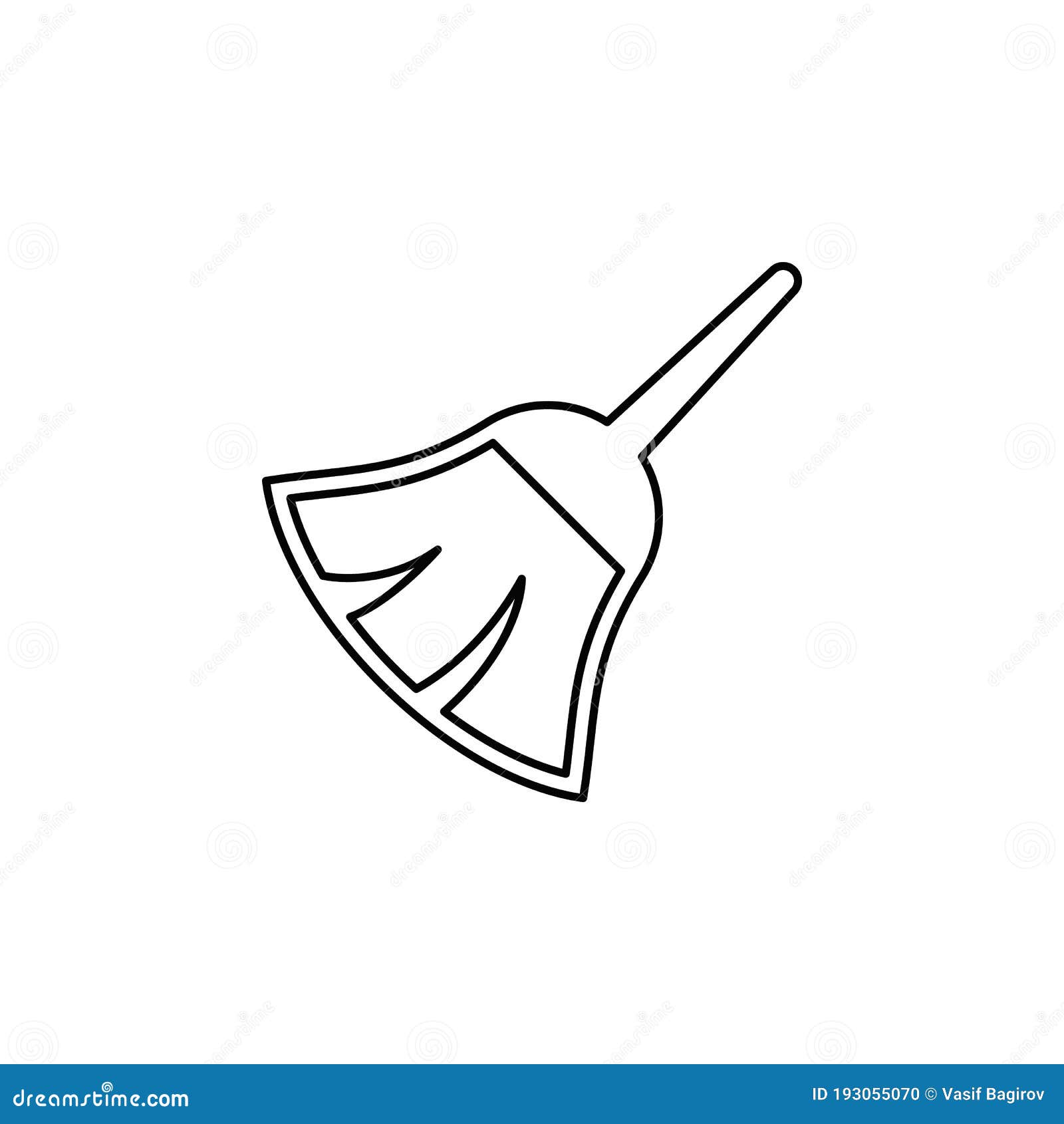 Guy With Broom And Duster Sweeping The Floor, Cartoon Adult Characters ...