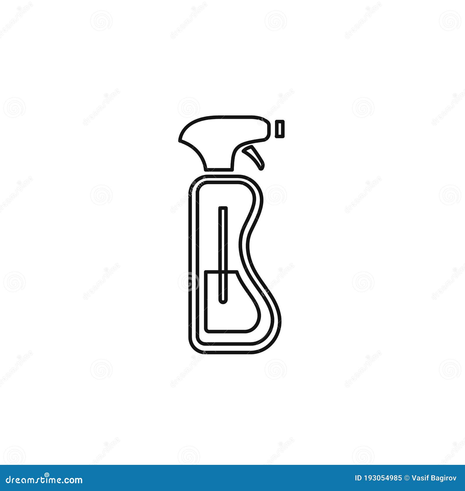 Line Vector Icon Cleaning, Spray. Outline Vector Icon Stock ...