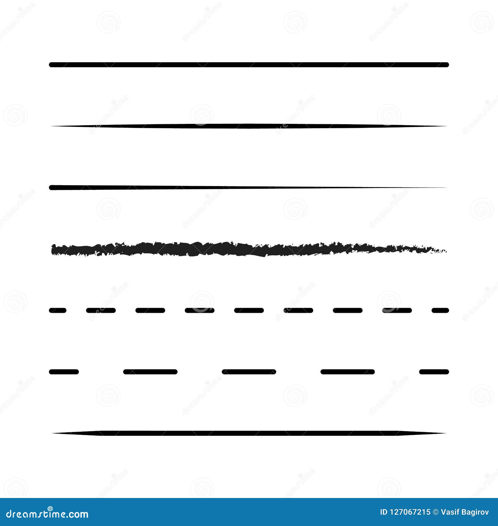 Line Vector. Set of Line Borders, Scribble Strokes and Design Elements ...