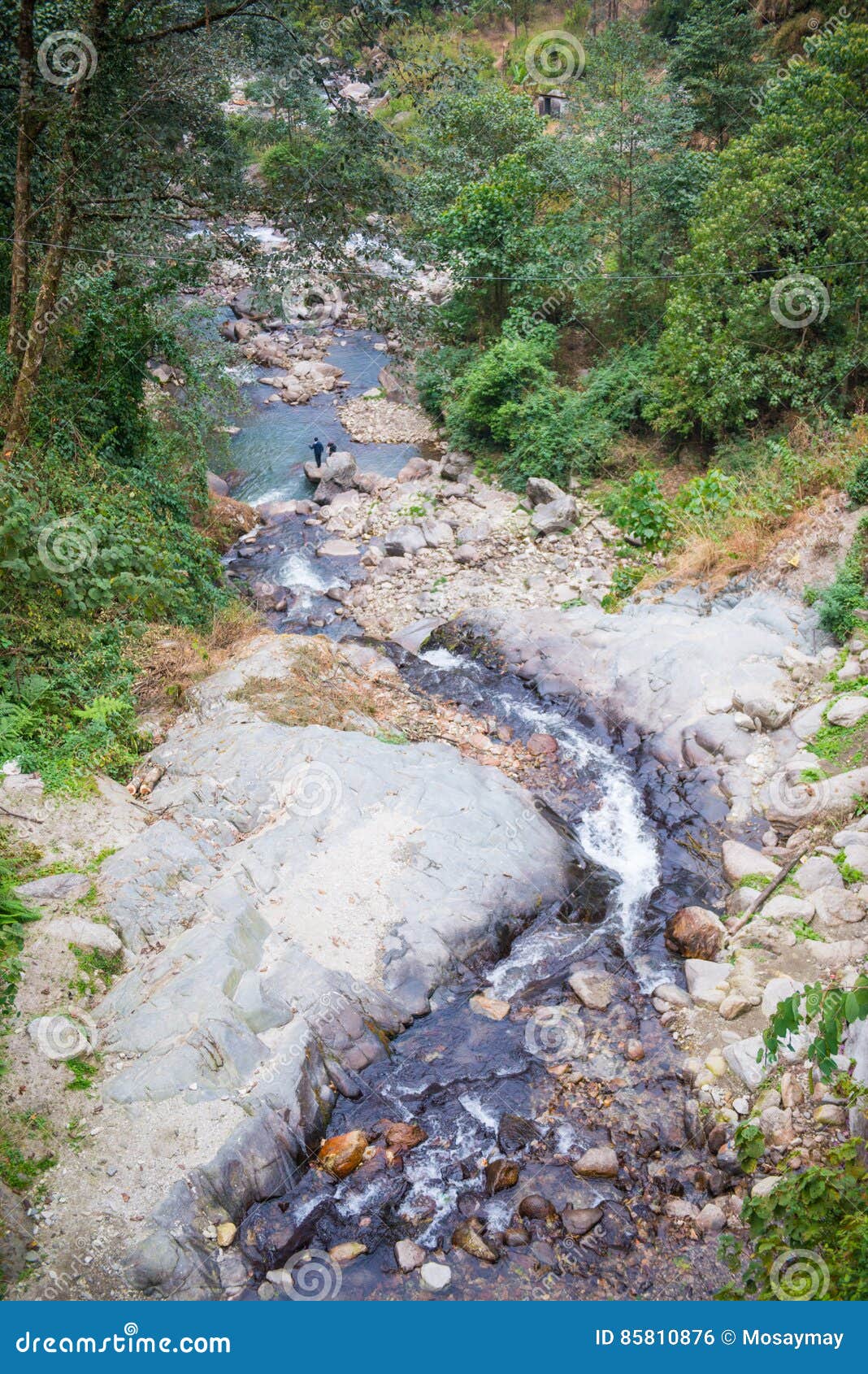 Line of the Water on Waterfall Stock Photo - Image of waterfall, nature ...