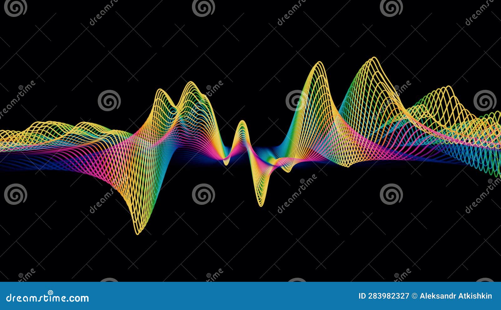 Line wave 3d graphic stock illustration. Illustration of fade - 283982327