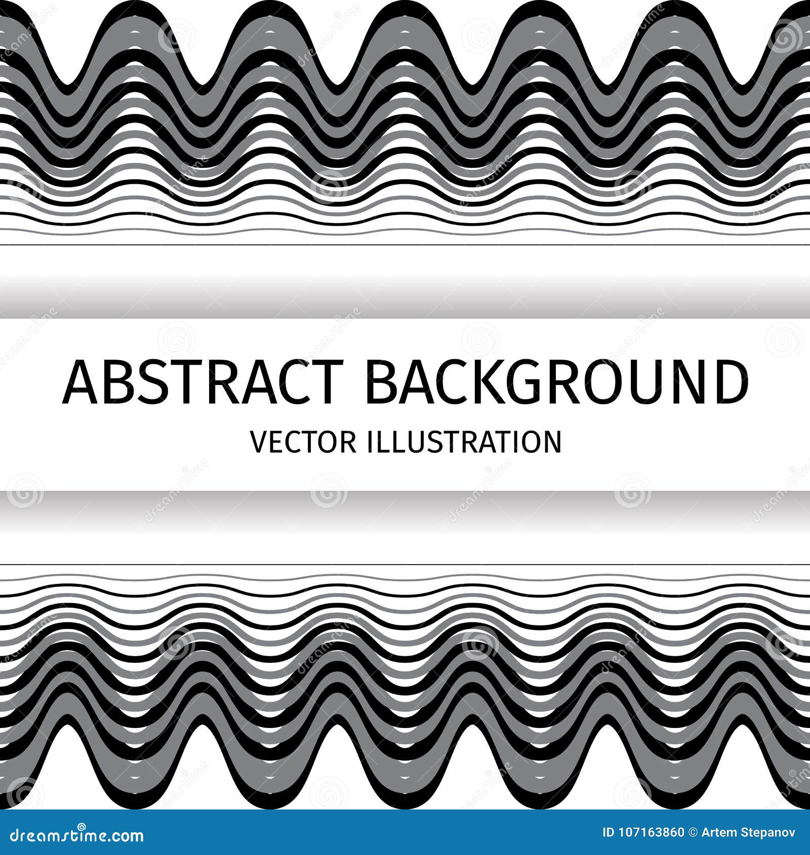 Line Waves Pattern stock vector. Illustration of template - 107163860