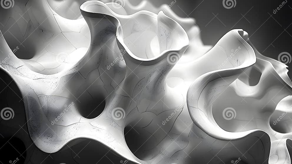 Line White Structure. Wavy Wavy Nature Geometric Modern Stock Image ...