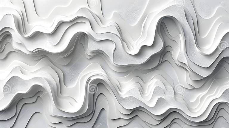 Line White Structure. Wavy Wavy Nature Geometric Modern Stock Image ...
