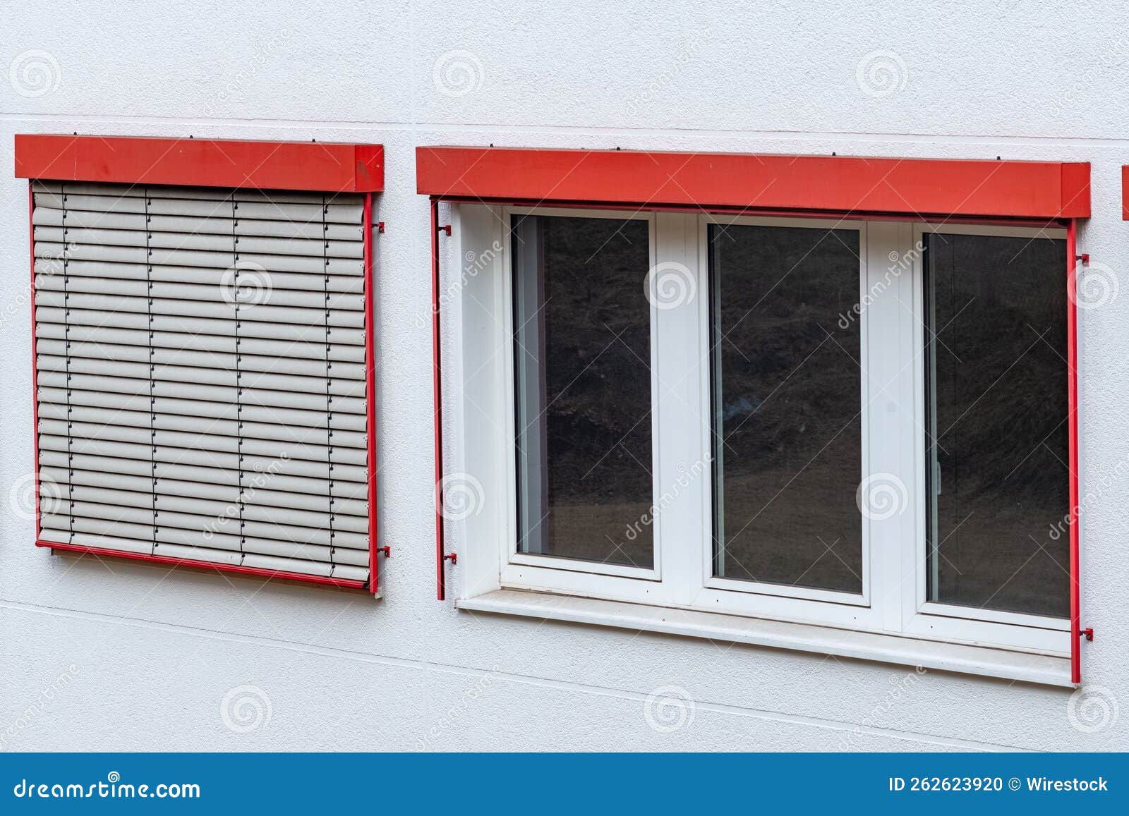 Line of Windows on a White Building Stock Photo - Image of windows ...