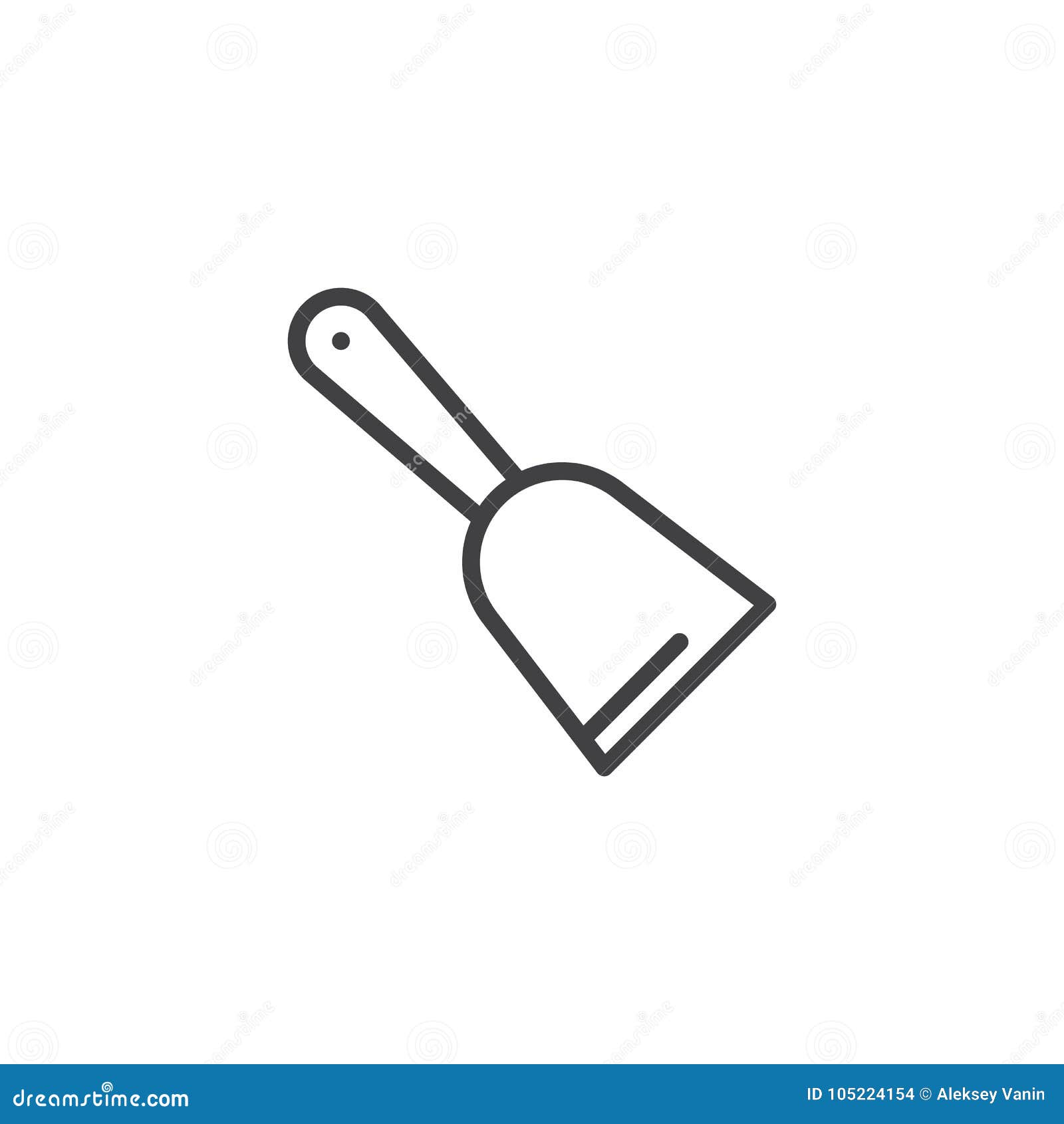 Linea Icona Della Ruspa Spianatrice Illustrazione Vettoriale ...