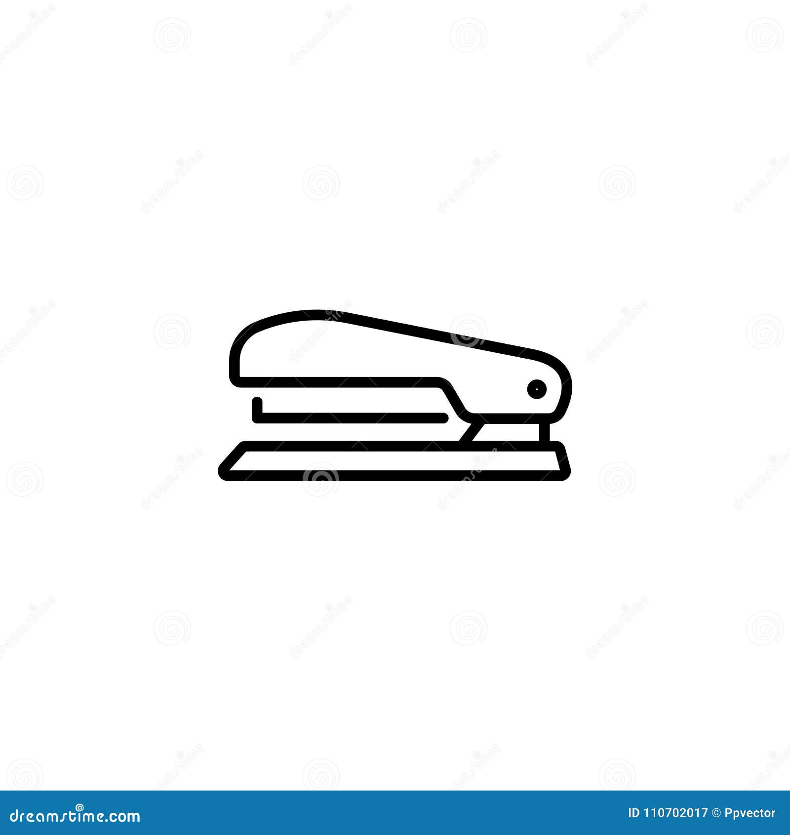 Linea Icona Simbolo Della Cucitrice Meccanica Illustrazione Vettoriale ...
