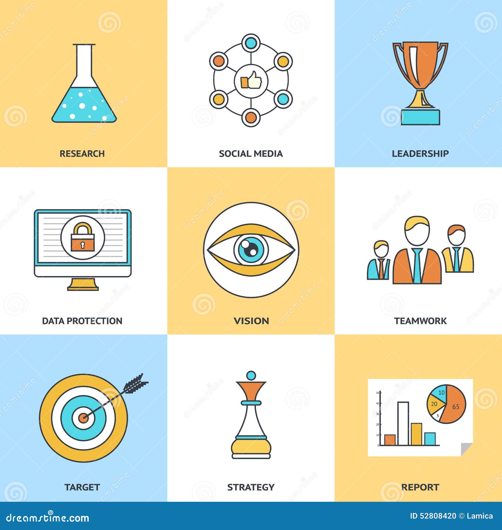 Linea moderna icone messe illustrazione di stock. Illustrazione di ...