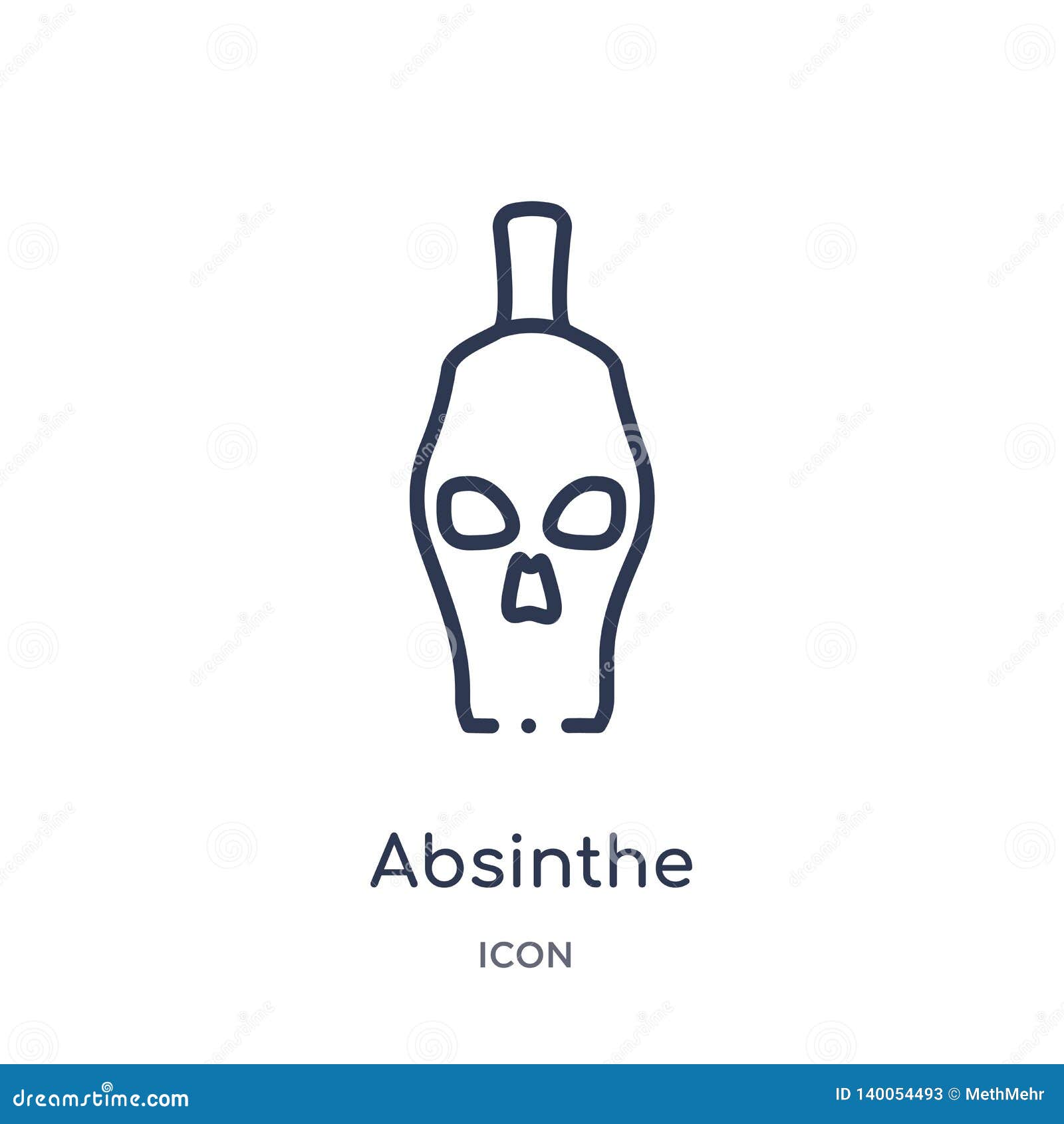 Absinthe Icon From Drinks Collection. Cartoon Vector | CartoonDealer ...