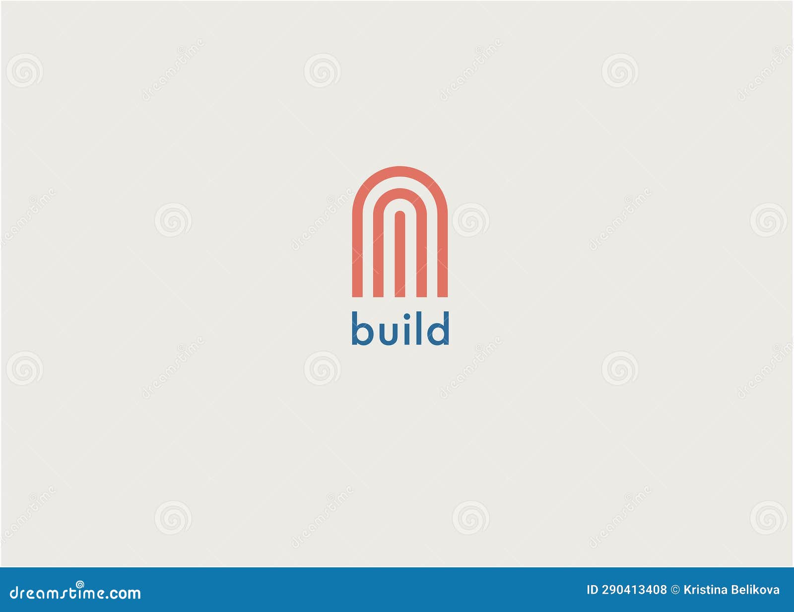 Linear Abstract Logo, Building Construction, Stock Illustration ...