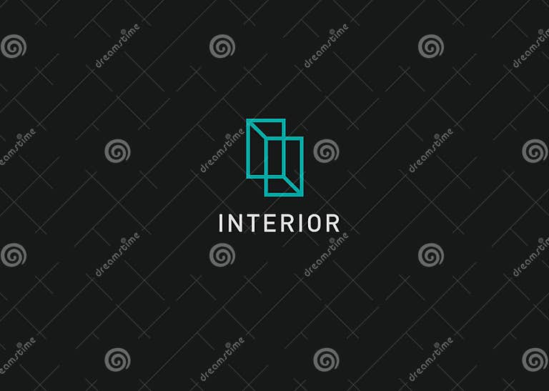 Linear Abstract Logo, Construction, Design, Stock Illustration ...