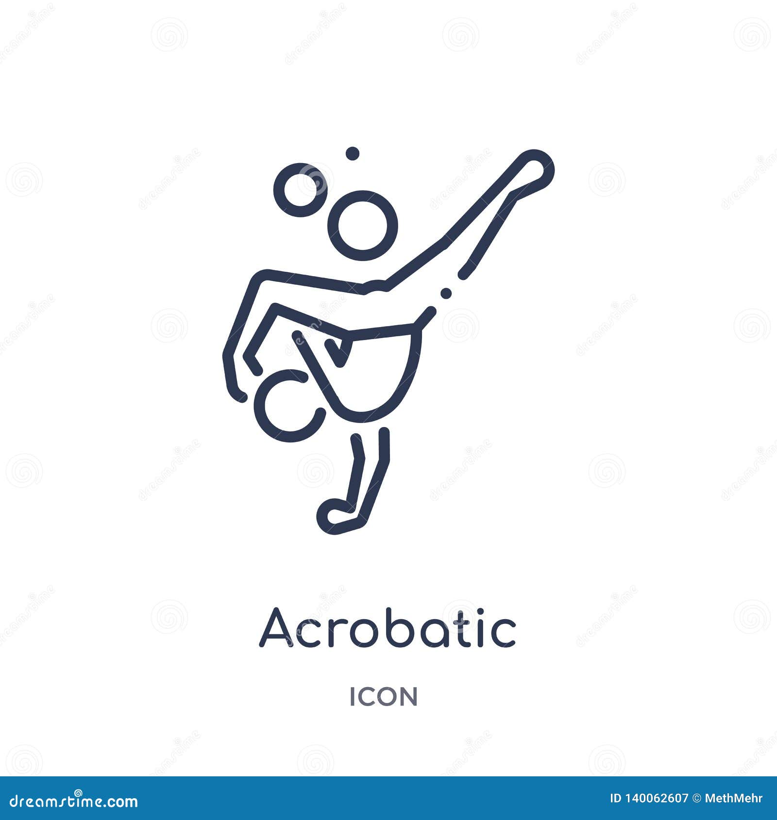 Linear Acrobatic Icon From Magic Outline Collection. Thin Line ...