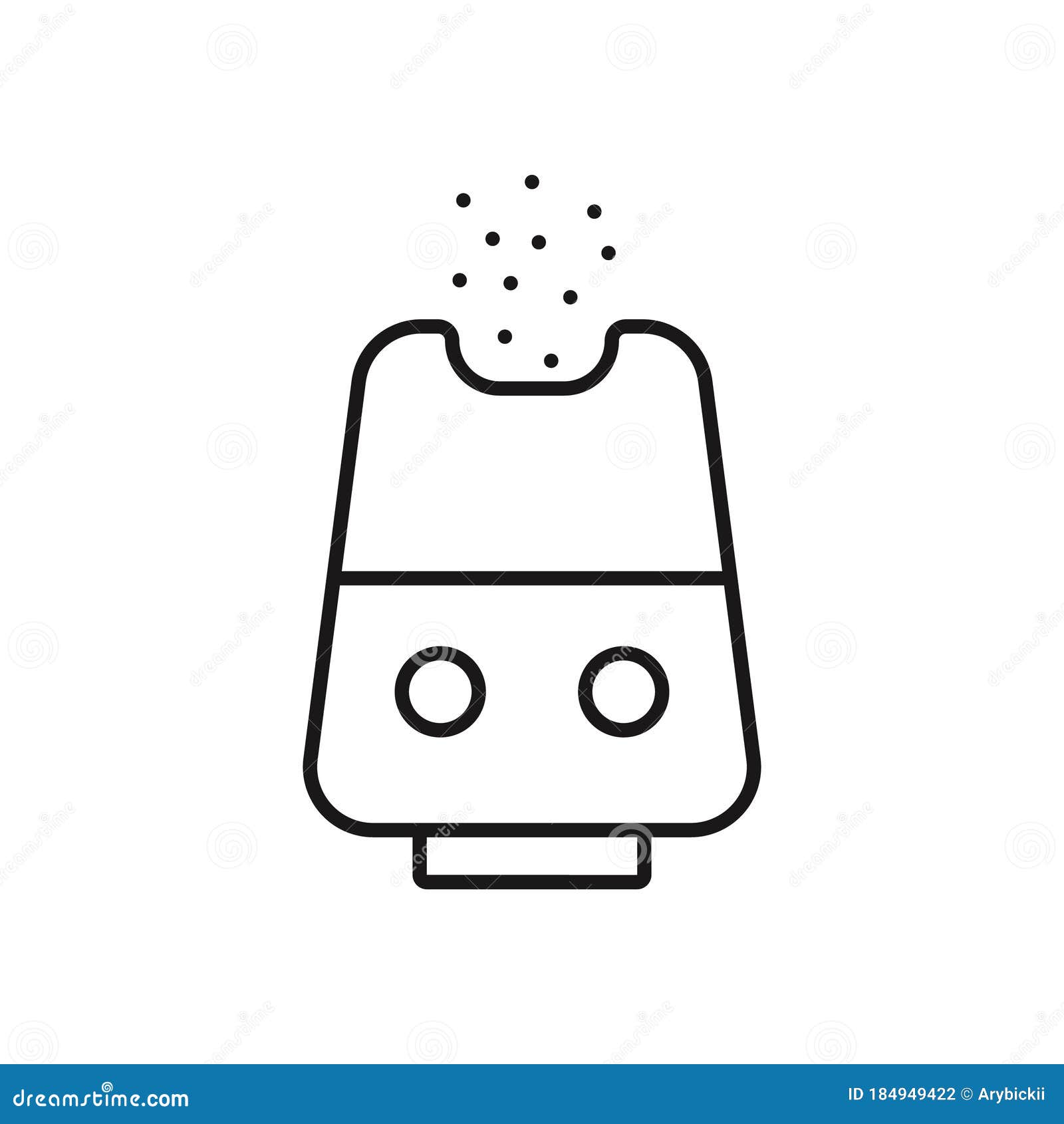 Linear Air Purifier Icon. Vector Stock Vector - Illustration of boiler ...