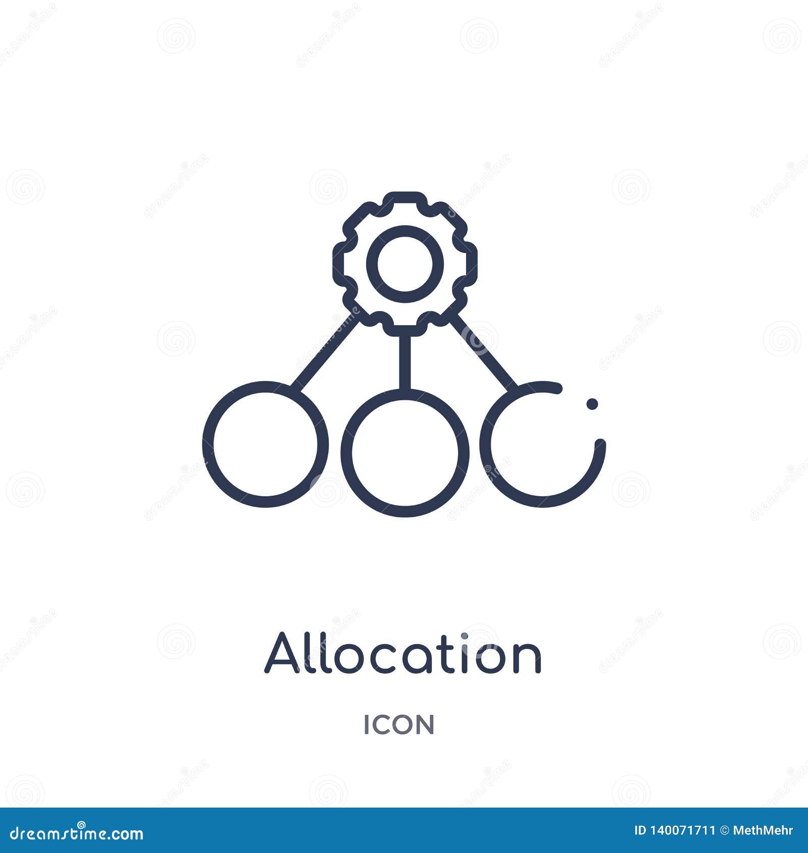 Linear Allocation Icon from Edit Tools Outline Collection. Thin Line ...