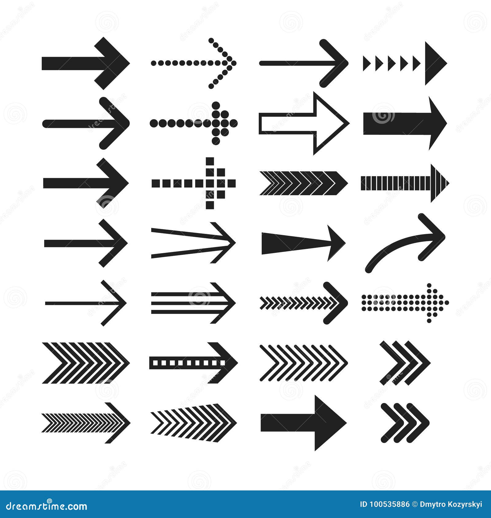 Linear Arrow Icons Set. Universal Arrow Icon Stock Vector ... Linear Arrow Icons Set. Universal Arrow Icon Stock Vector ...