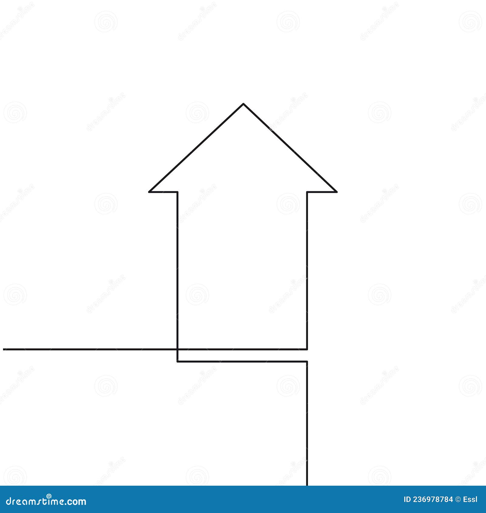 Linear Arrow Infographic Design Element Stock Vector - Illustration of ...