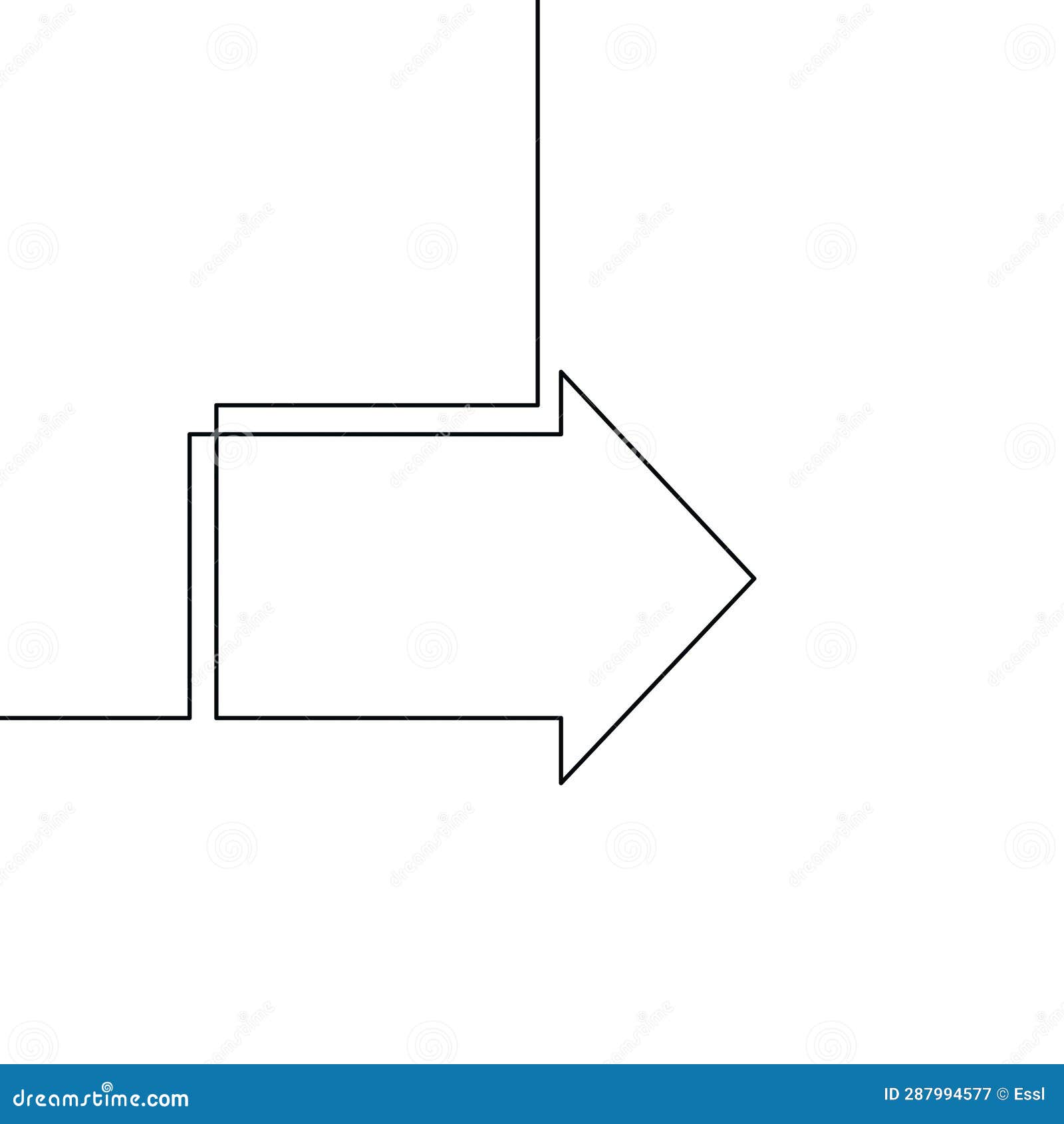 Linear Arrow Infographic Design Element Stock Vector - Illustration of ...