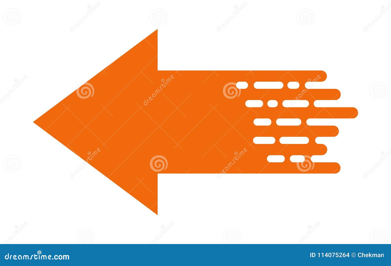 Linear Arrow. Vector Illustration. Stock Illustration - Illustration of ...