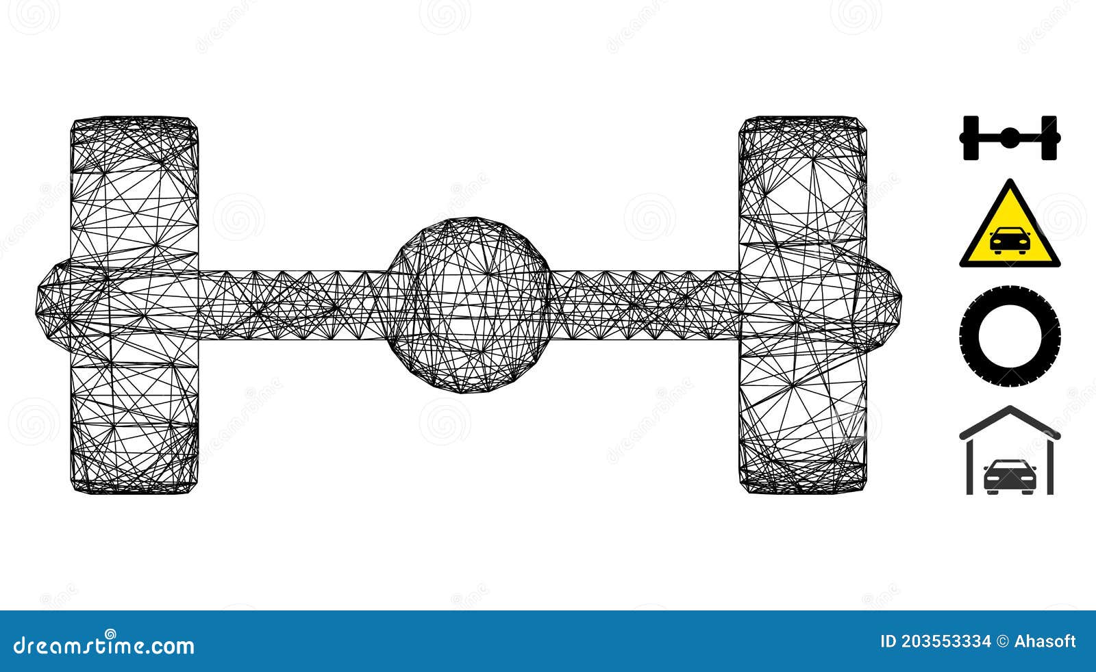 Car Axle Linear Icon. Modern Outline Car Axle Logo Concept On Wh Vector ...
