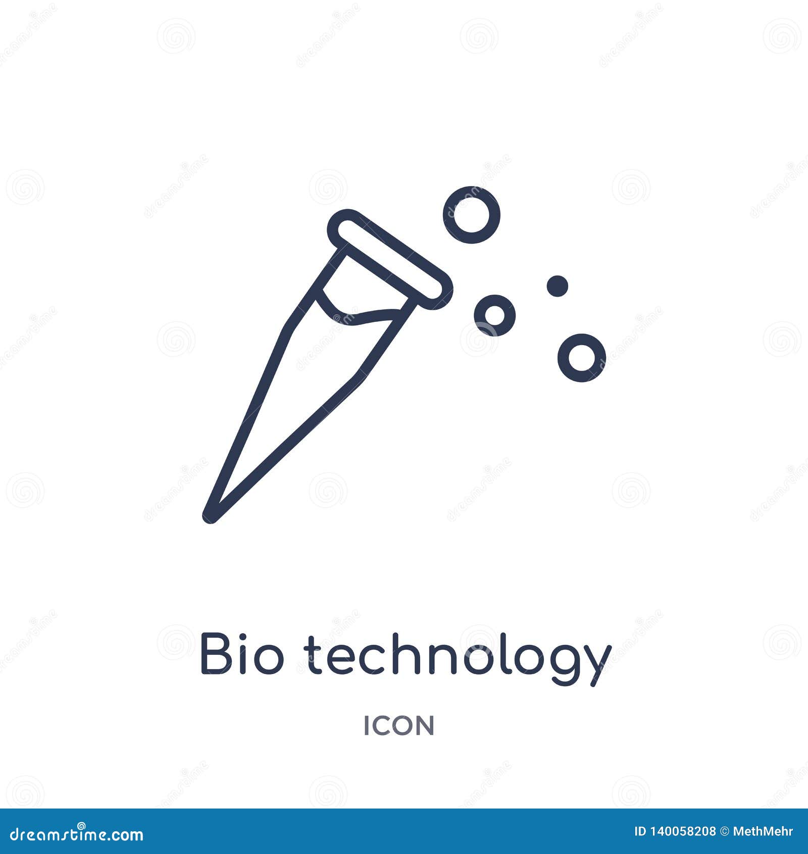 Linear Bio Technology Icon from General Outline Collection. Thin Line ...