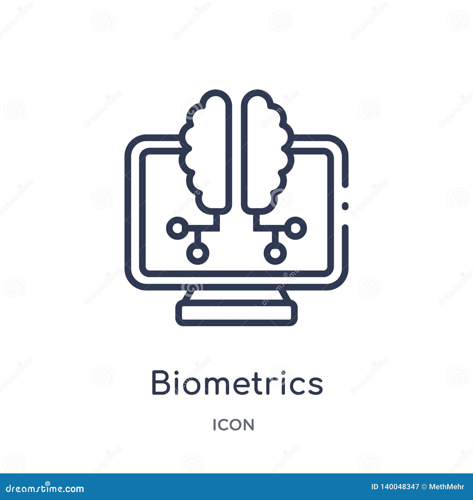 Biometrics Icon Vector Isolated On White Background, Biometrics Sign ...