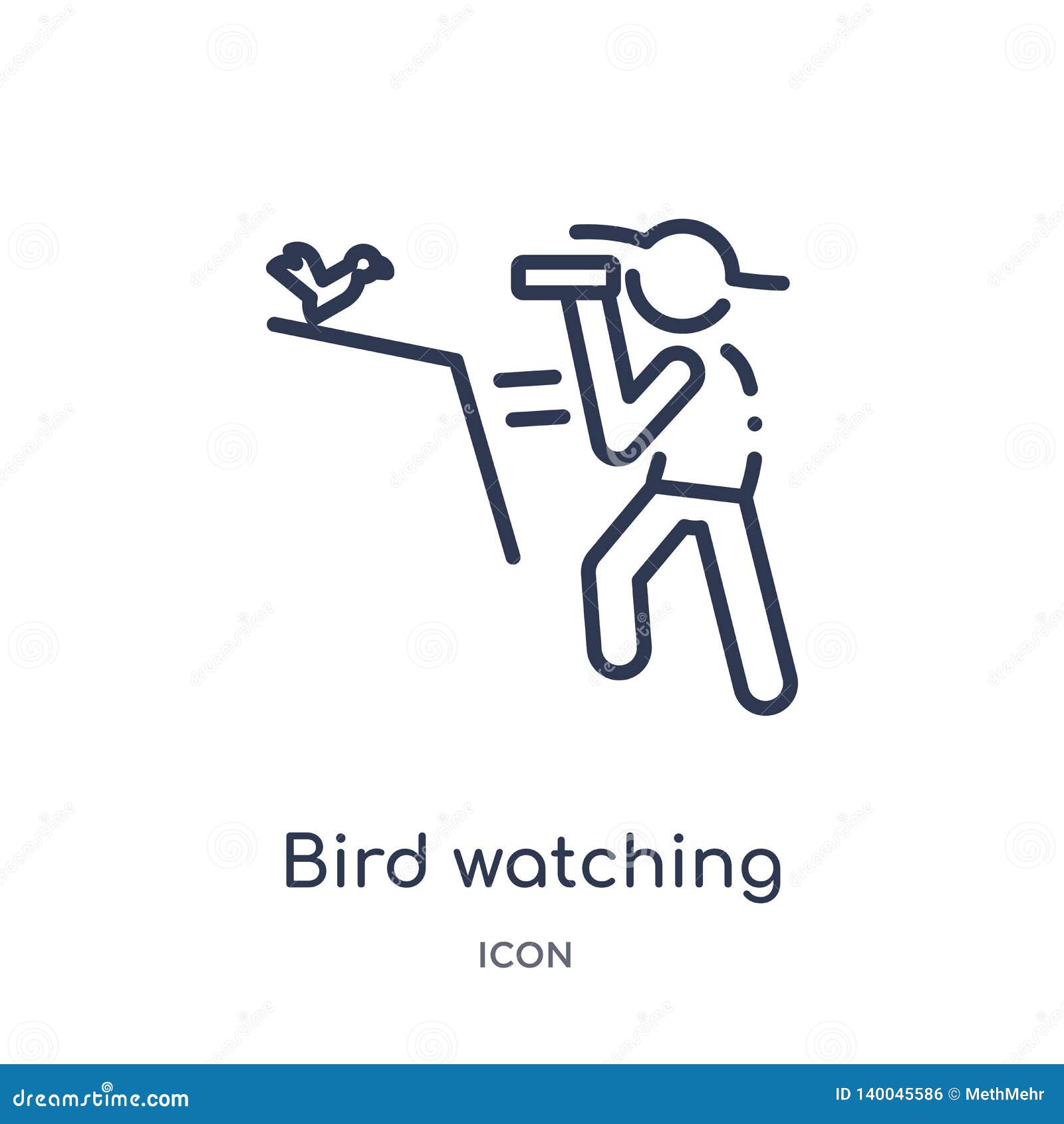 Linear Bird Migration Icon From Autumn Outline Collection. Thin Line ...
