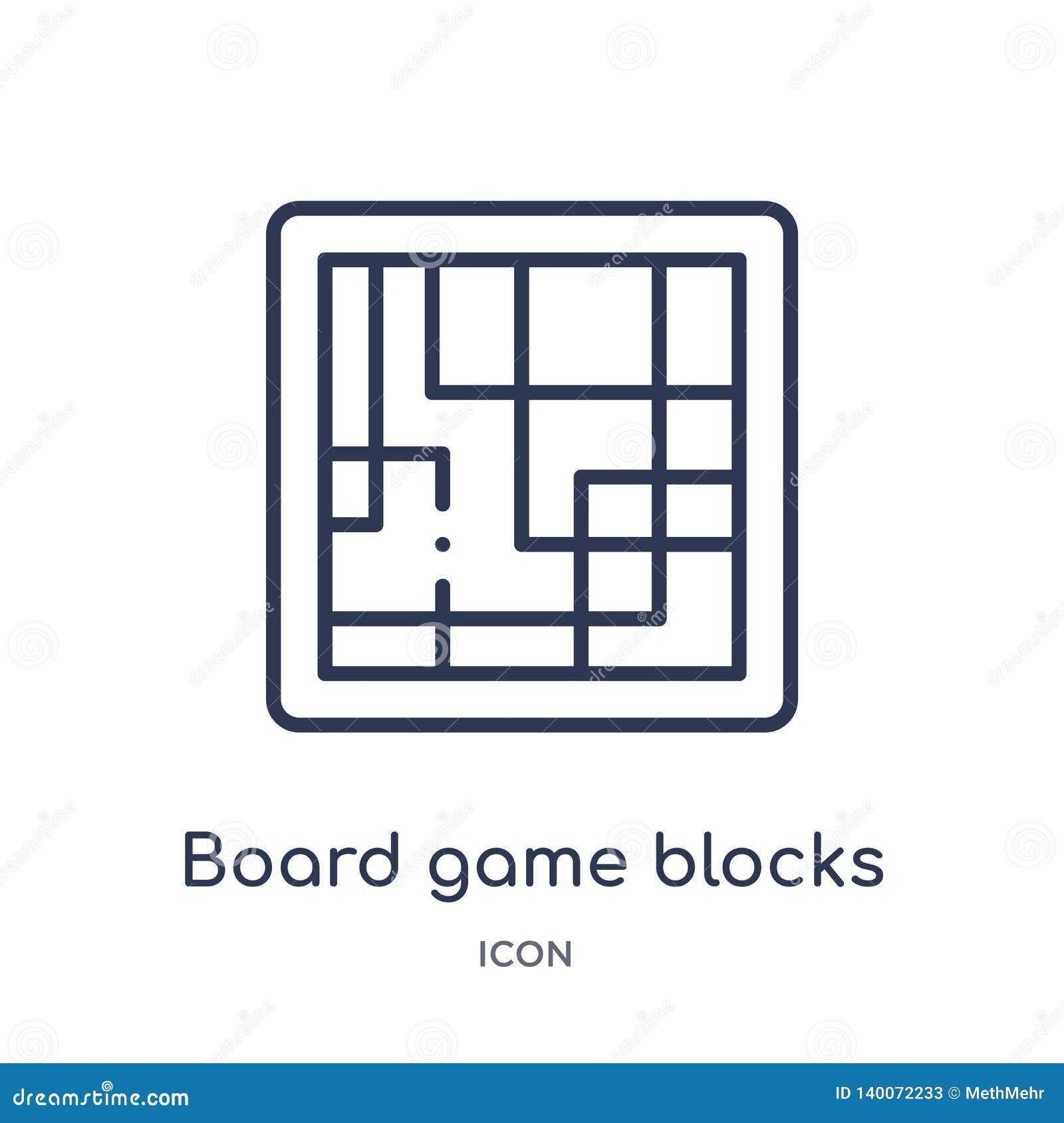 Linear Board Game Blocks Icon from Entertainment Outline Collection ... Linear Board Game Blocks Icon from Entertainment Outline Collection ...