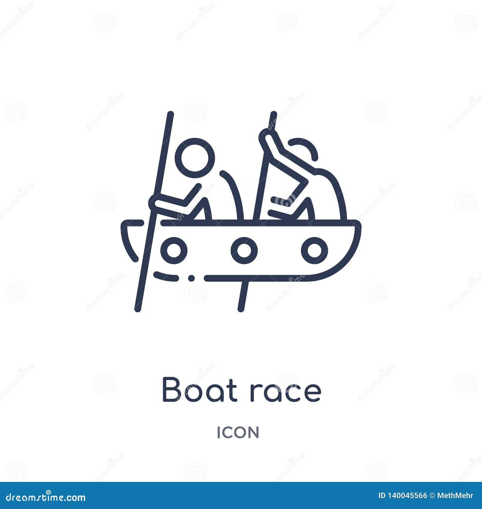 Linear Boat Race Icon from Activity and Hobbies Outline Collection ...