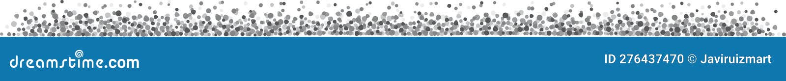 Linear Border with Small Dots Fading Out, Gray Stock Photo ...