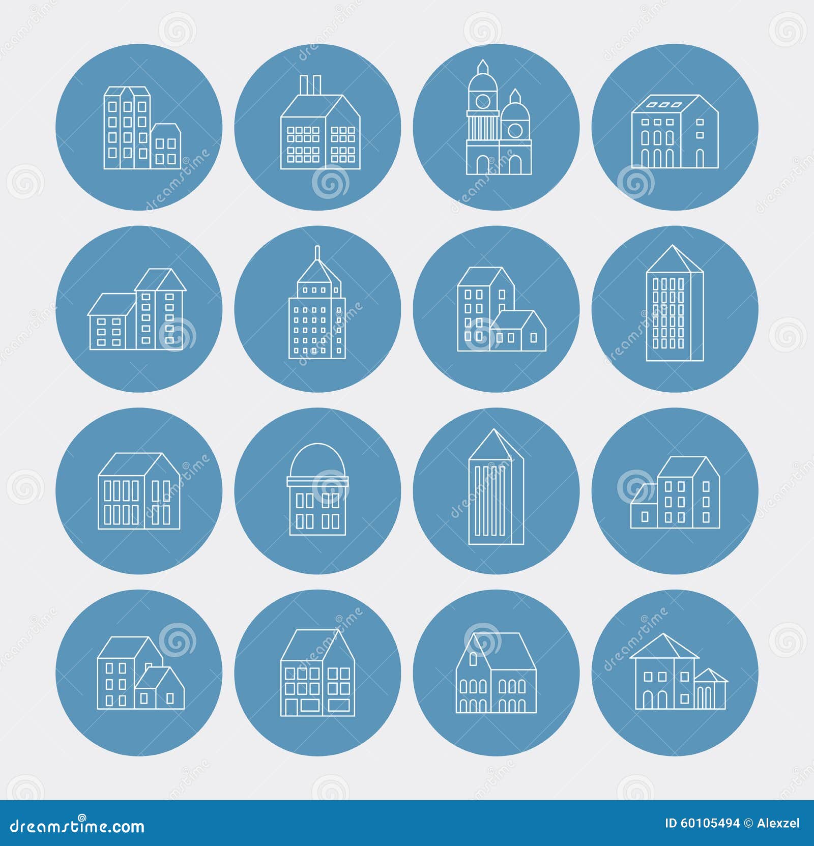 Linear Building With Two Flags Icon From Buildings Outline Collection ...