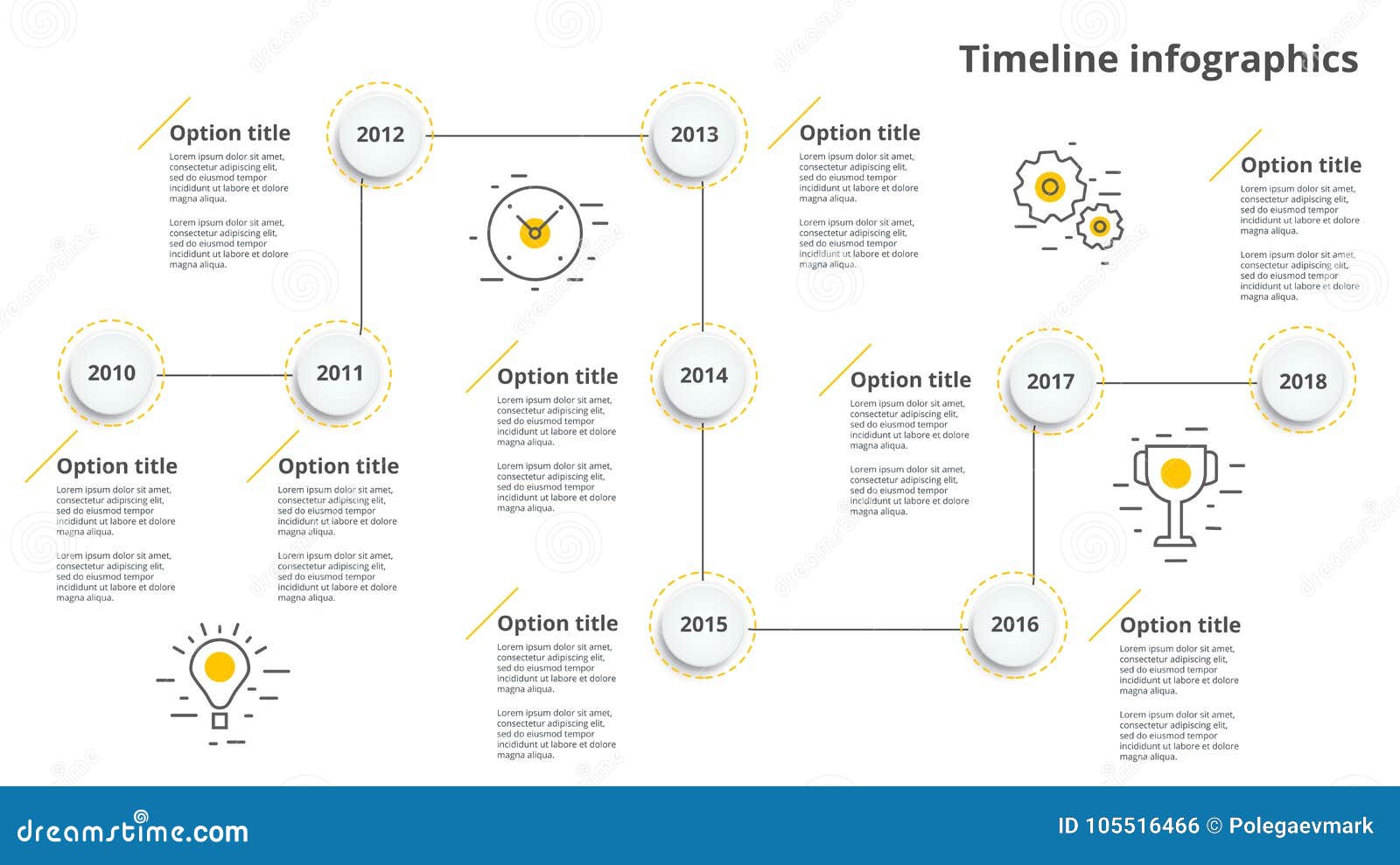 Linear Business Timeline Workflow Infographics. Corporate Milestones ... Linear Business Timeline Workflow Infographics. Corporate Milestones ...