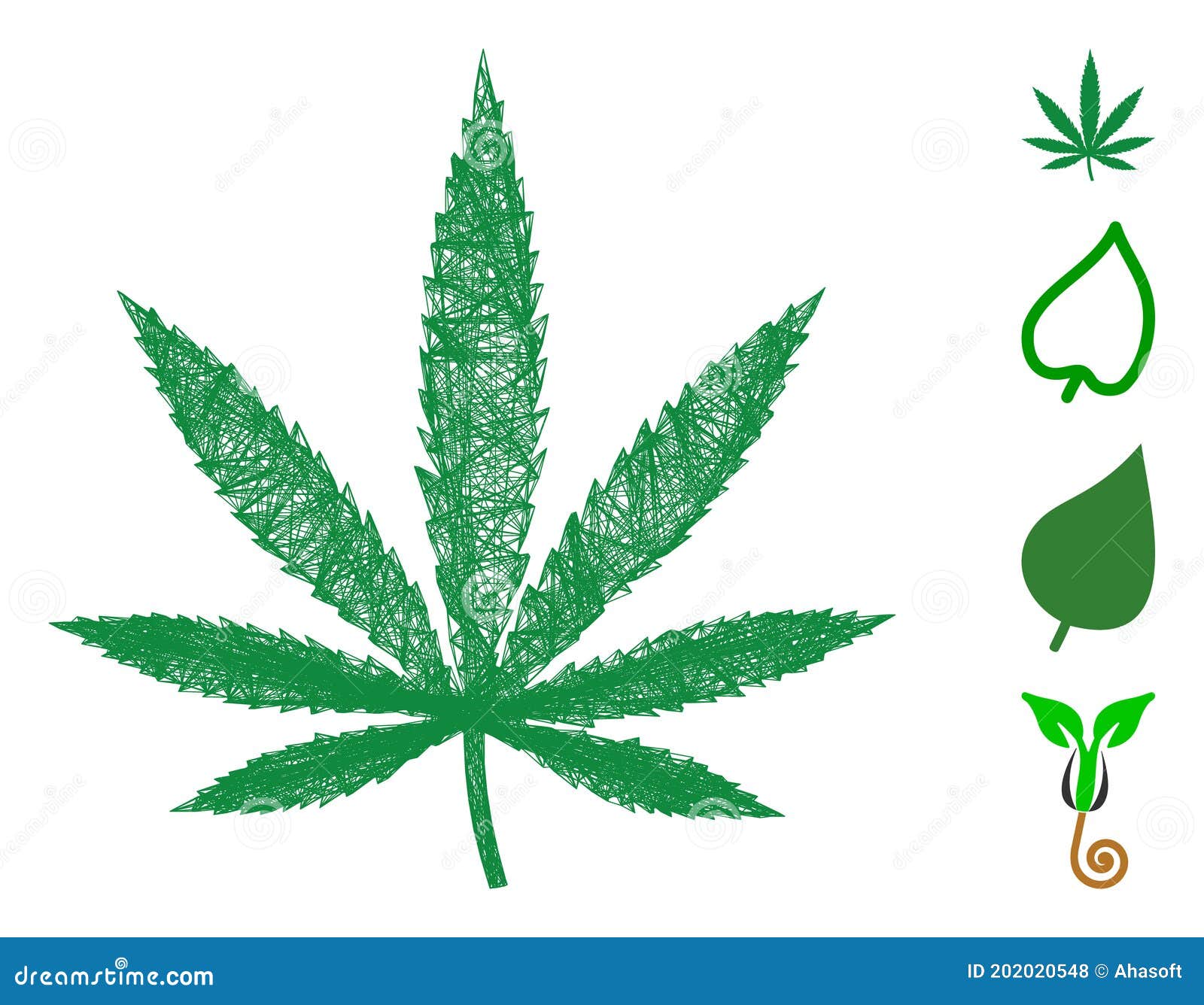 Linear Cannabis Leaf Vector Mesh Stock Illustration - Illustration of ... Linear Cannabis Leaf Vector Mesh Stock Illustration - Illustration of ...