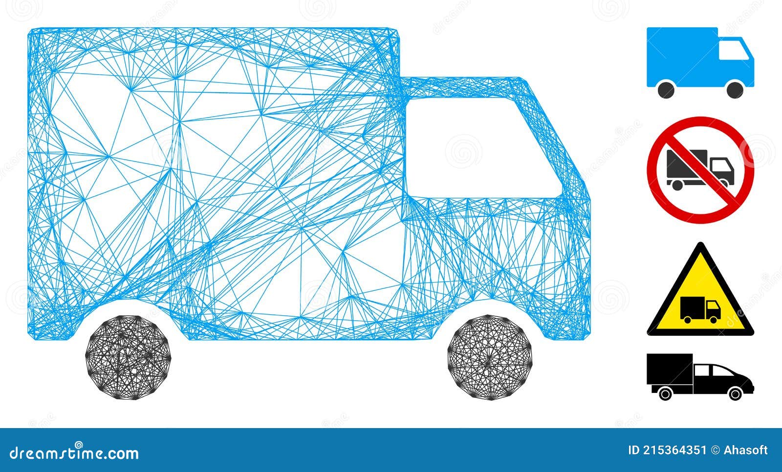 Linear Cargo Bus Icon From Delivery And Logistic Outline Collection ...